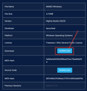 Installing BSNES (SNES Emulator) on Windows PC