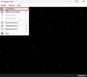 Setting up and Loading SNES ROMS on BSNES